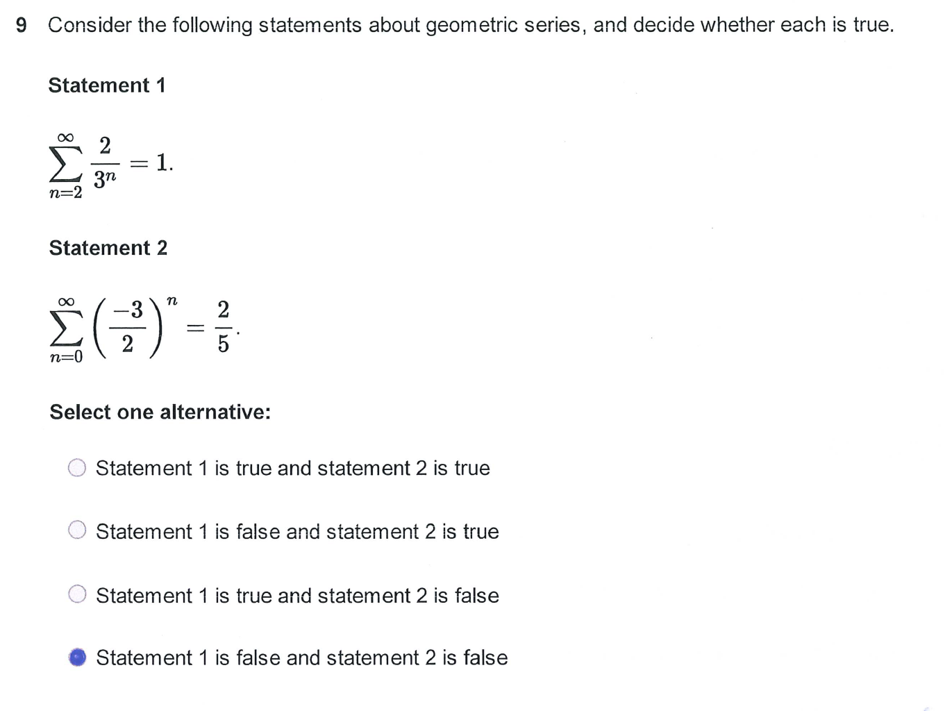 Solved 9 Consider the following statements about geometric | Chegg.com
