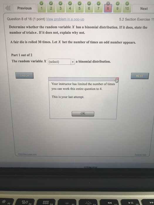 Solved Previous 1 23 4 5 6 7 8 9 10 Next Question 8 of 16 (1 | Chegg.com