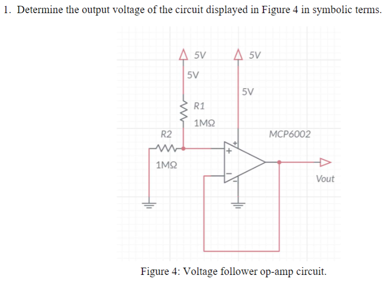 Solved Determine the output voltage of the circuit displayed | Chegg.com