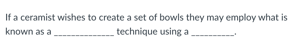 Solved A handcrafted object that is imbued with creative | Chegg.com
