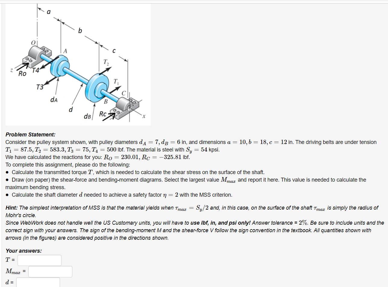 Solved b T Ro T3 da d dB RC Problem Statement: Consider the | Chegg.com