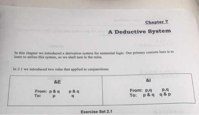 148/ The Logic Course: Workbook f the (The following | Chegg.com