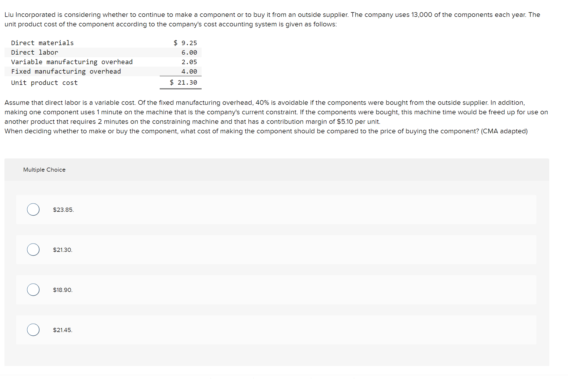Solved iu Incorporated is considering whether to continue to | Chegg.com