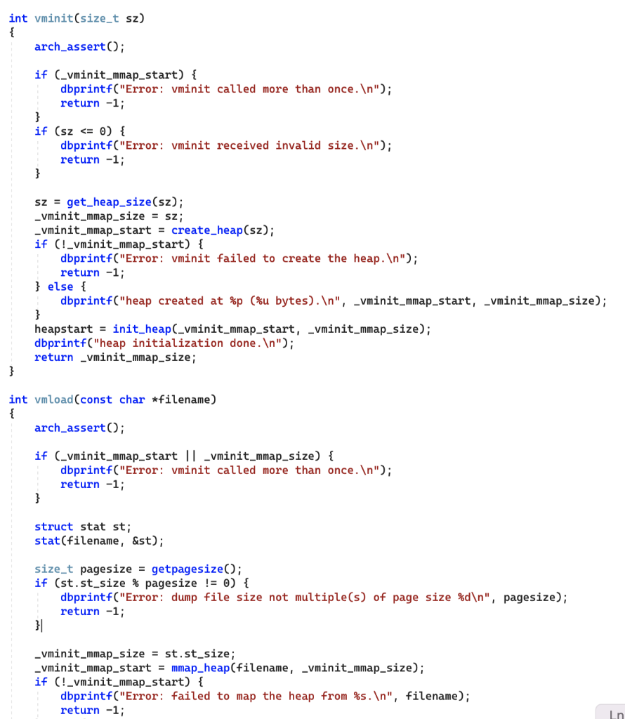 Solved Implementing vmalloc void *vmalloc(size_t | Chegg.com