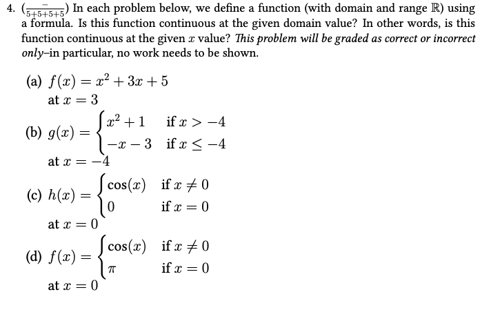 Solved 4. (5+5+5+5−) In each problem below, we define a | Chegg.com