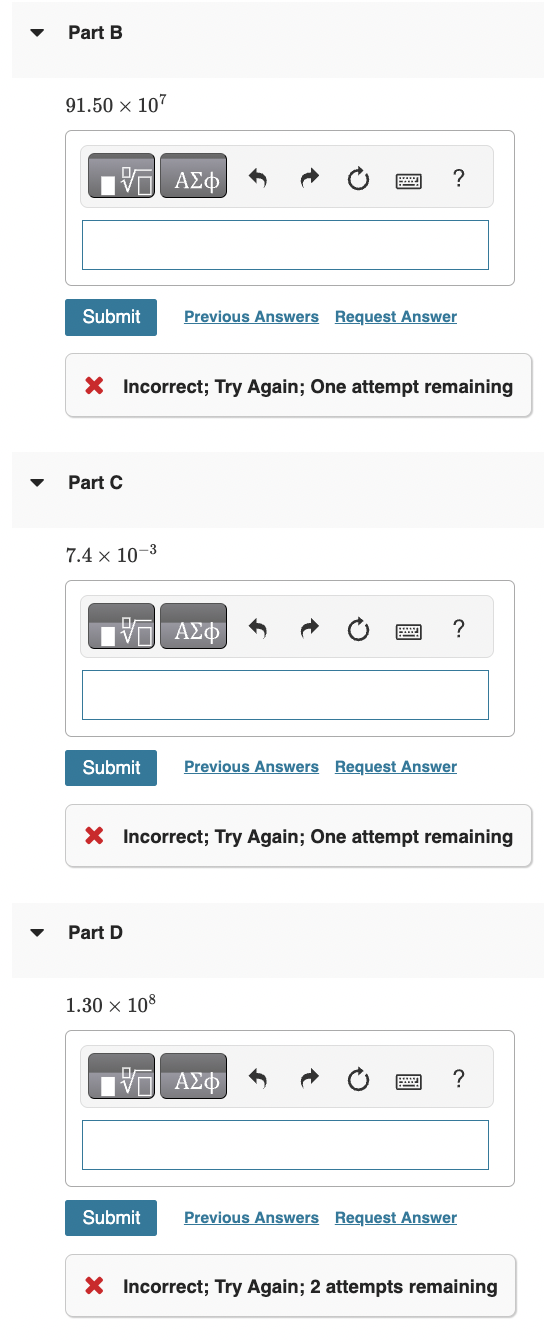 Solved Estimate the order of magnitude (power of ten) | Chegg.com