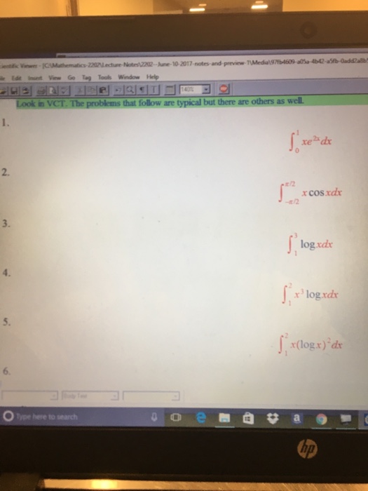 Solved Look in VCT. The problems that follow are typical but | Chegg.com