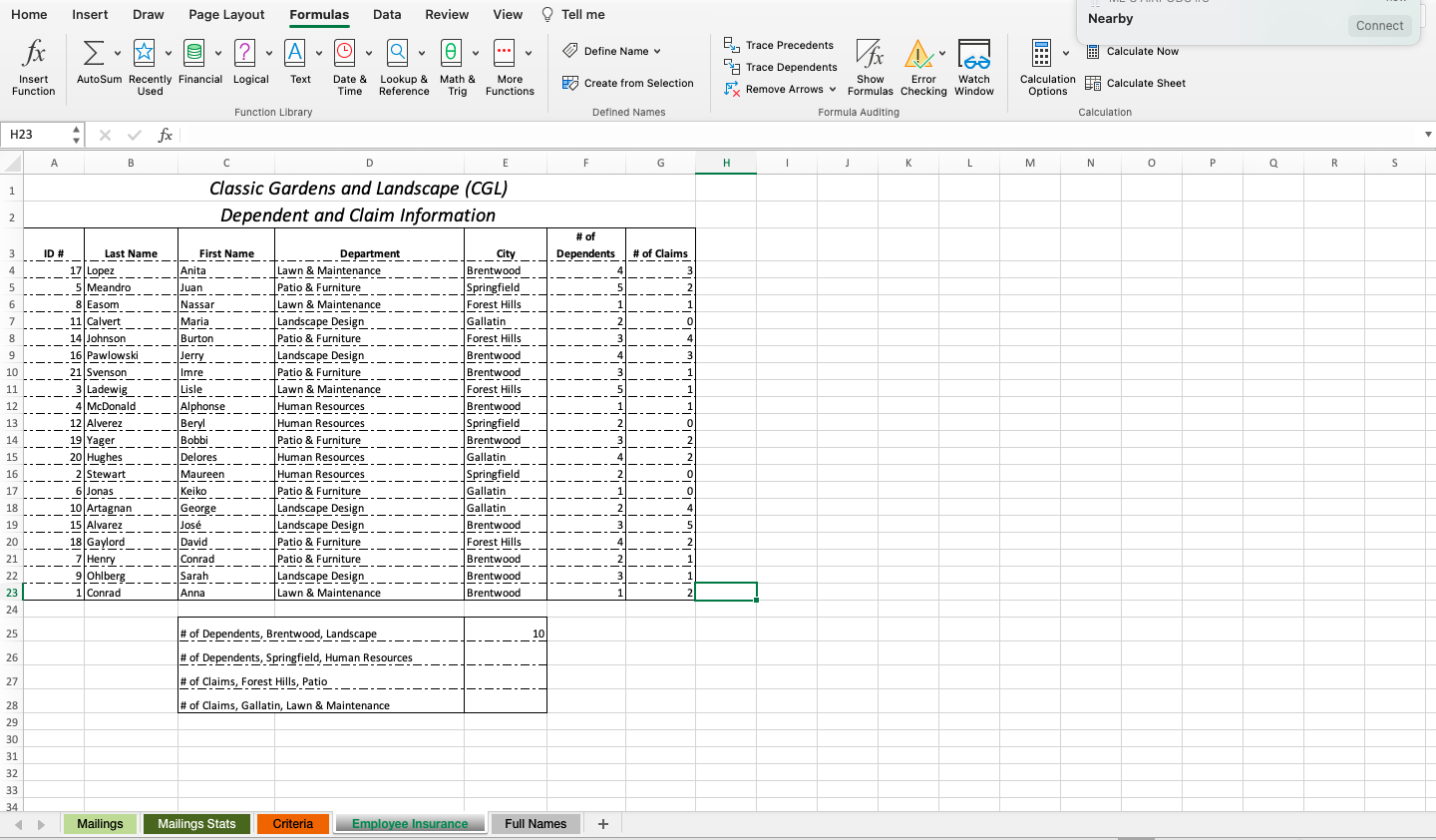 Solved Home Insert Draw Page Layout Formulas Data Review | Chegg.com