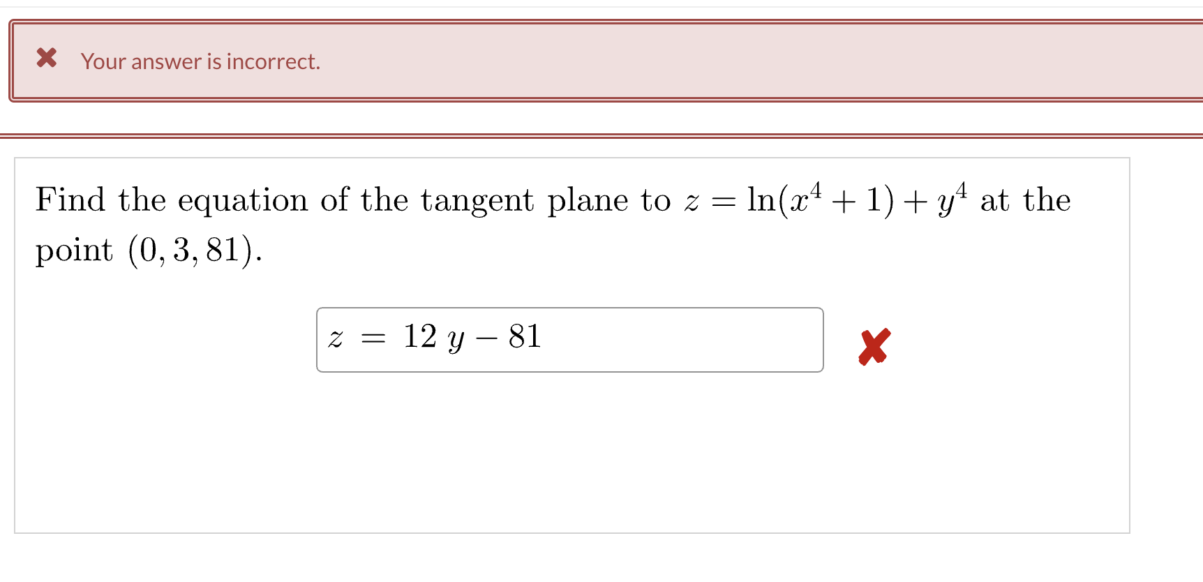 Solved Find the equation of the tangent plane to | Chegg.com