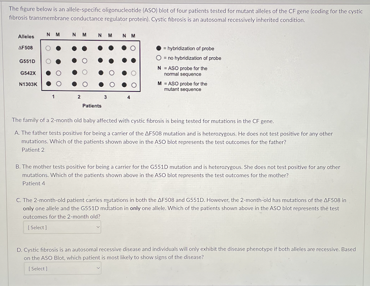 Solved The figure below is an allele-specific | Chegg.com