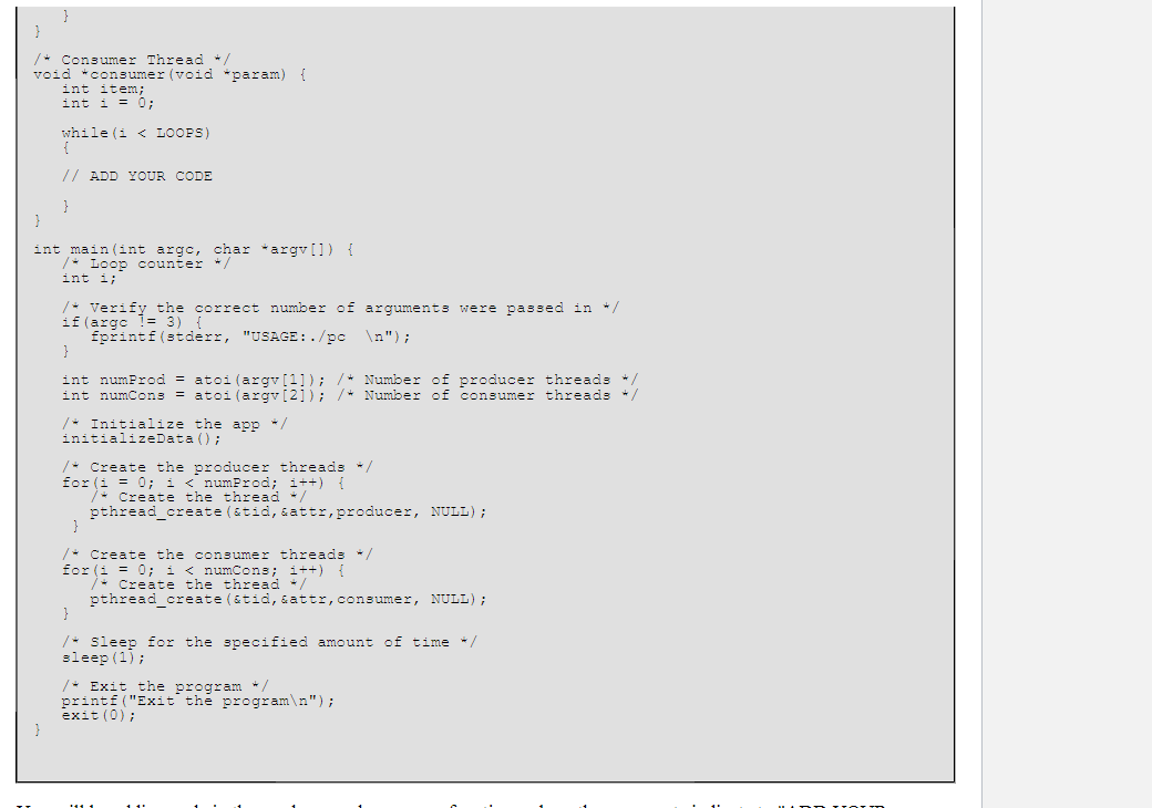Solved C Fill In The Code To Achieve The Goal Output Given 