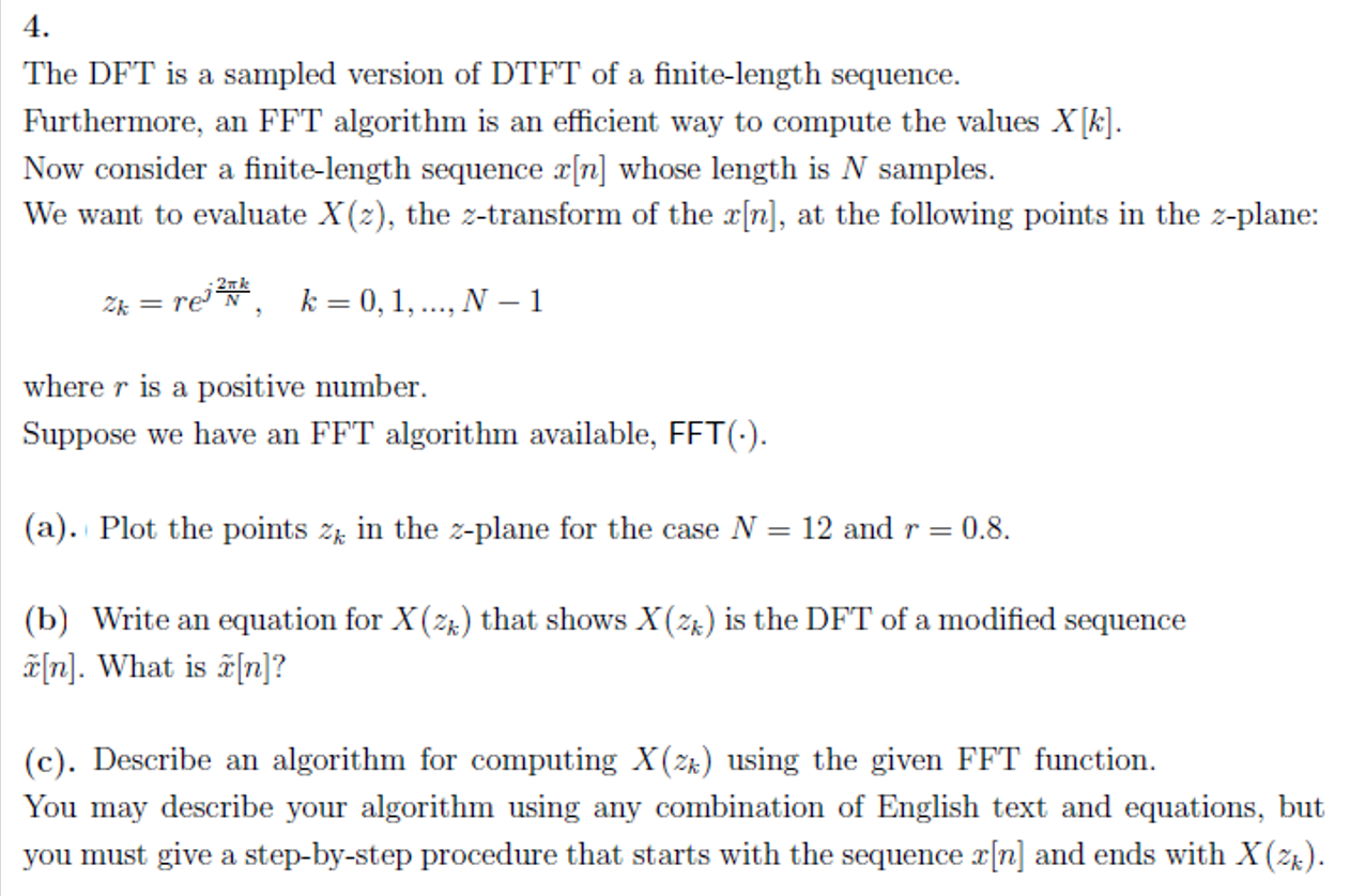 Solved The DFT is a sampled version of DTFT of a | Chegg.com