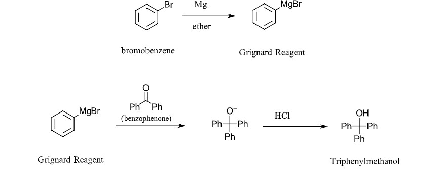 Solved Br Mg MgBr ether bromobenzene Grignard Reagent MgBr | Chegg.com