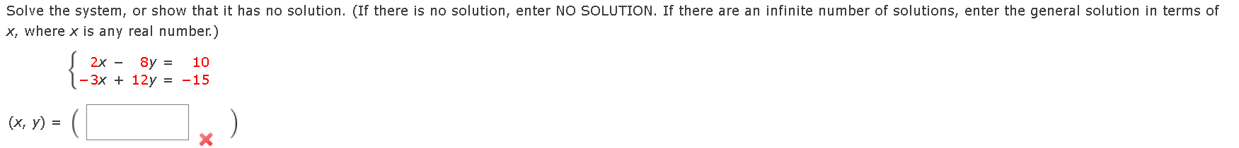 Solved xI where x is any real number.) | Chegg.com