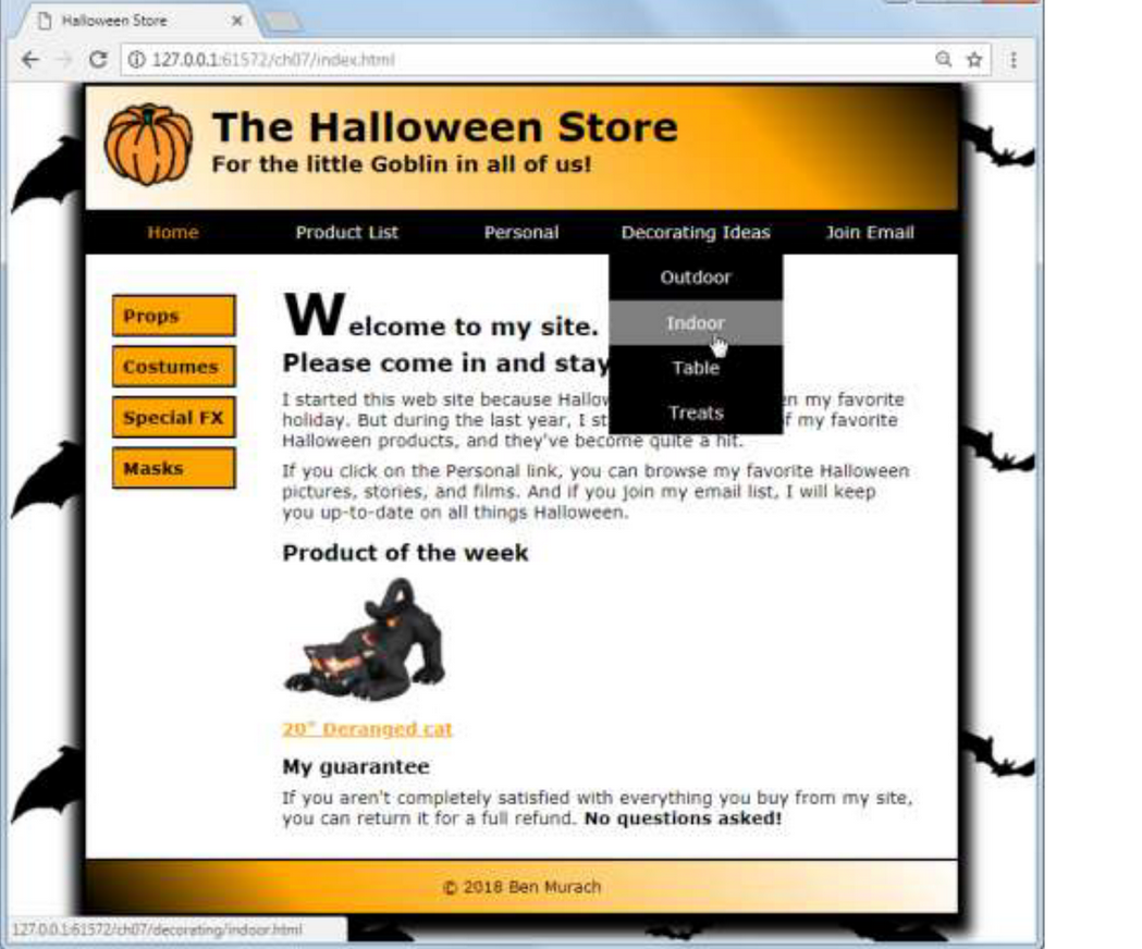 Solved Specifications 1 Add A 2 Tier Navigation Menu That