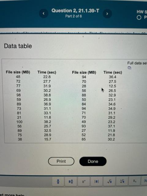 Solved A company ran tests of its current internal computer | Chegg.com