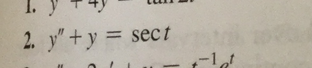 Solved Solve using Variation of Parameters, wronskian. Hint: | Chegg.com