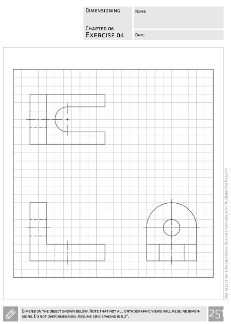Solved DIMENSIONING NAME CHAPTER 06 EXERCISE 04 DATE: C b | Chegg.com
