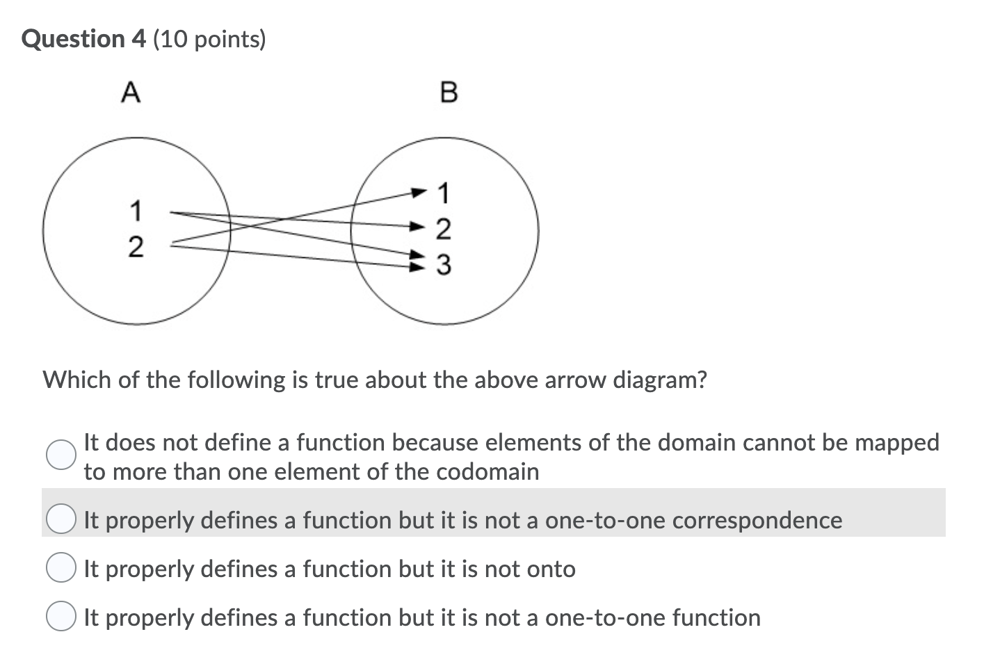 Solved Question 4 (10 points) Which of the following is true | Chegg.com