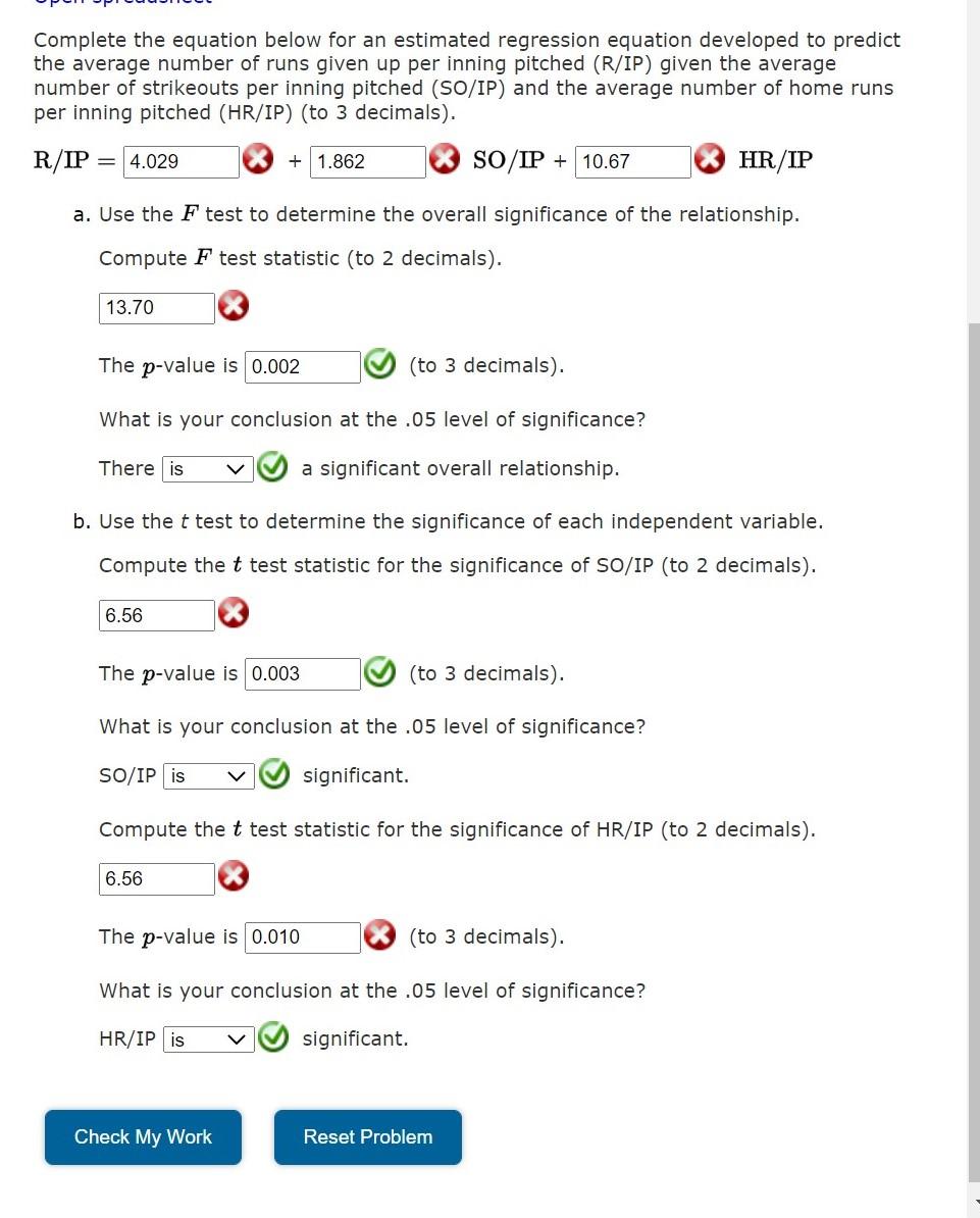 Solved Complete the equation below for an estimated | Chegg.com