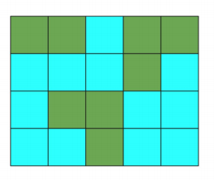 Given a m by n square grids. Suppose that each square | Chegg.com