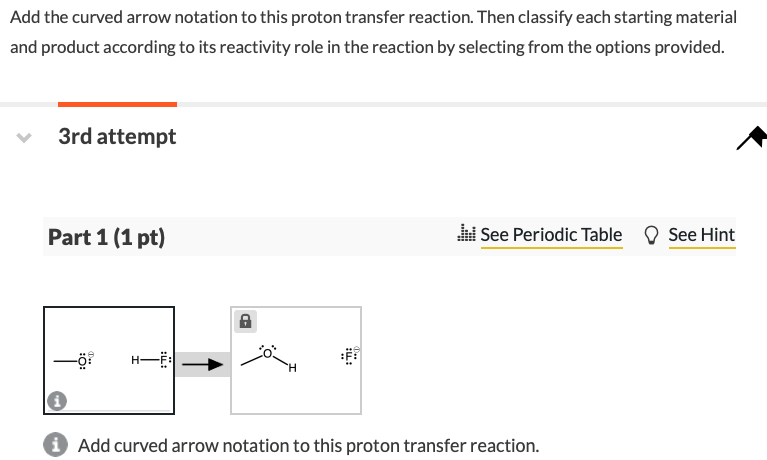 Solved Add the curved arrow notation to this proton transfer | Chegg.com