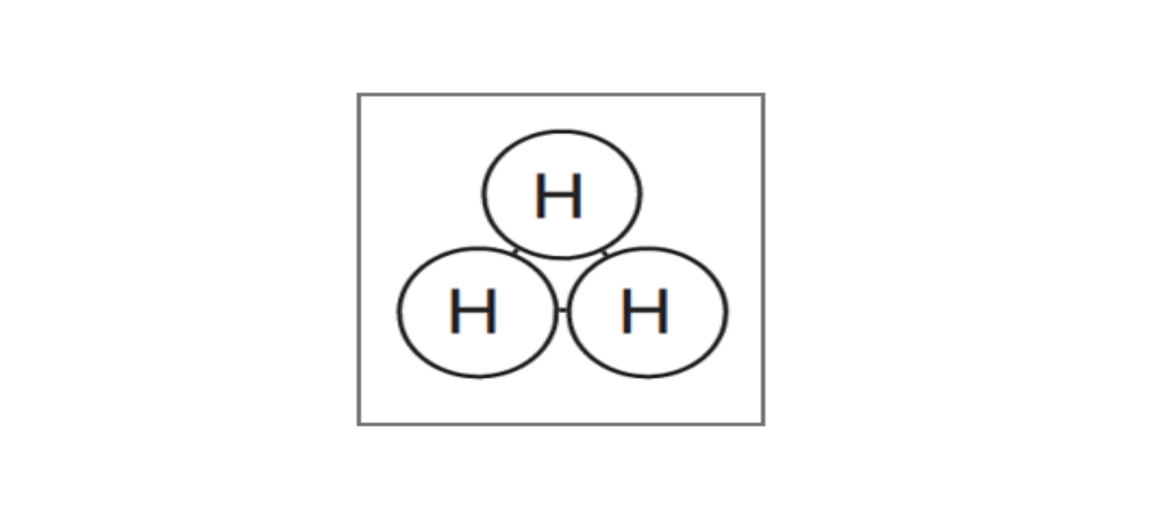 Solved A cyclic molecule H3 is formed by 3 H atoms in | Chegg.com