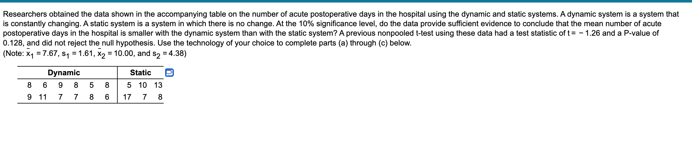 Solved Please help me find the following: a) Null and | Chegg.com