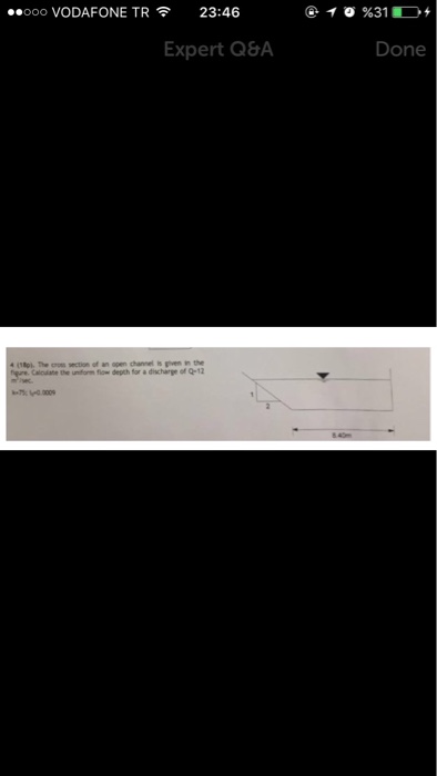Solved The cross section of an open channel is given in | Chegg.com
