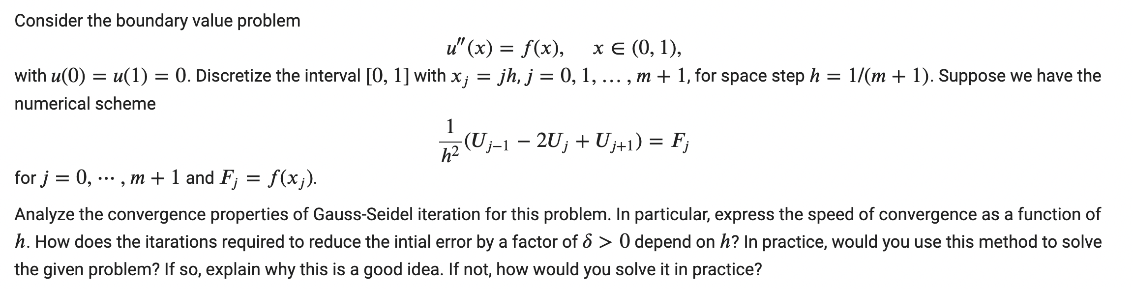 Solved Consider the boundary value problem | Chegg.com
