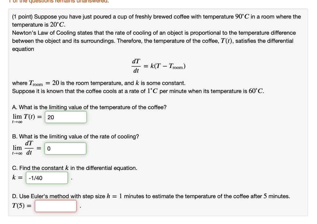 Solved I only need part D because I cannot get the right | Chegg.com