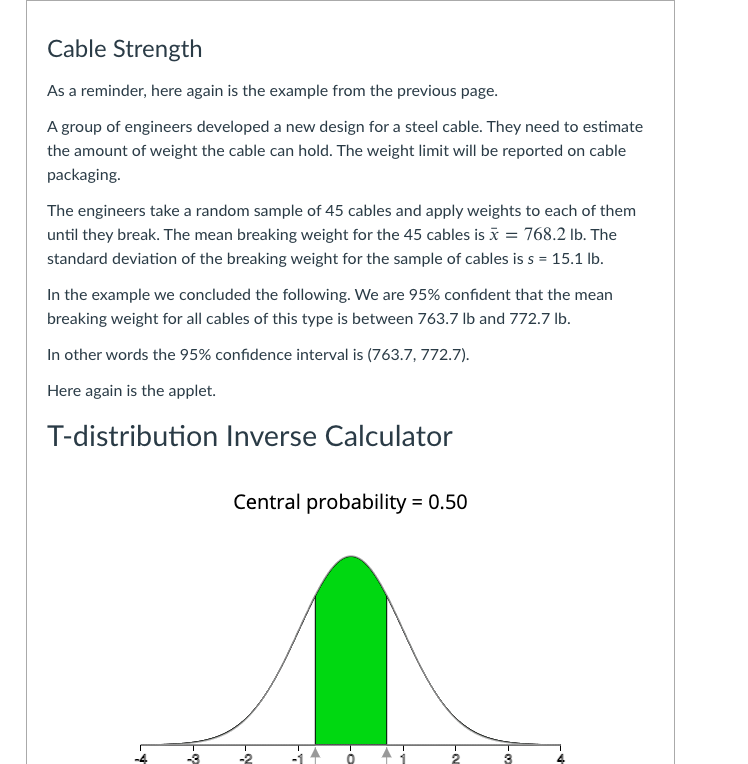 Solved Cable Strength As a reminder, here again is the | Chegg.com