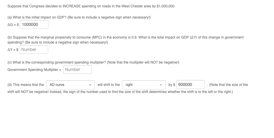 Solved Suppose that Congress decides to INCREASE spending on | Chegg.com