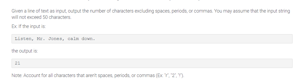 Solved Given A Line Of Text As Input Output The Number O