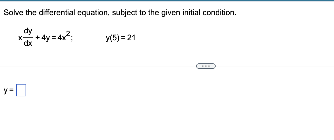 Solved Solve the differential equation, subject to the given | Chegg.com