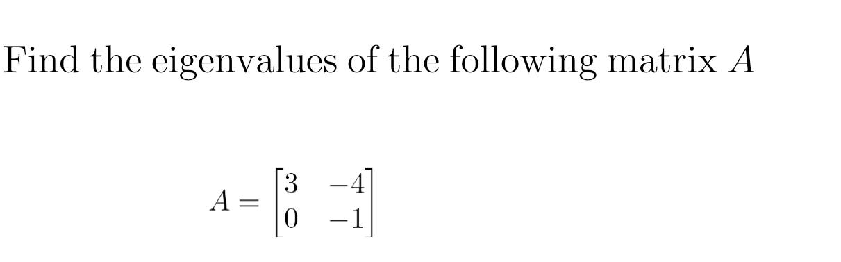 Solved Calculate the determinant to solve the following for | Chegg.com