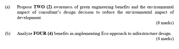 Solved Q3 The engineer has a significant role to play in | Chegg.com
