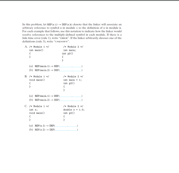 Solved In this problem, let REF(x.i)→DEF(x.k) denote that | Chegg.com