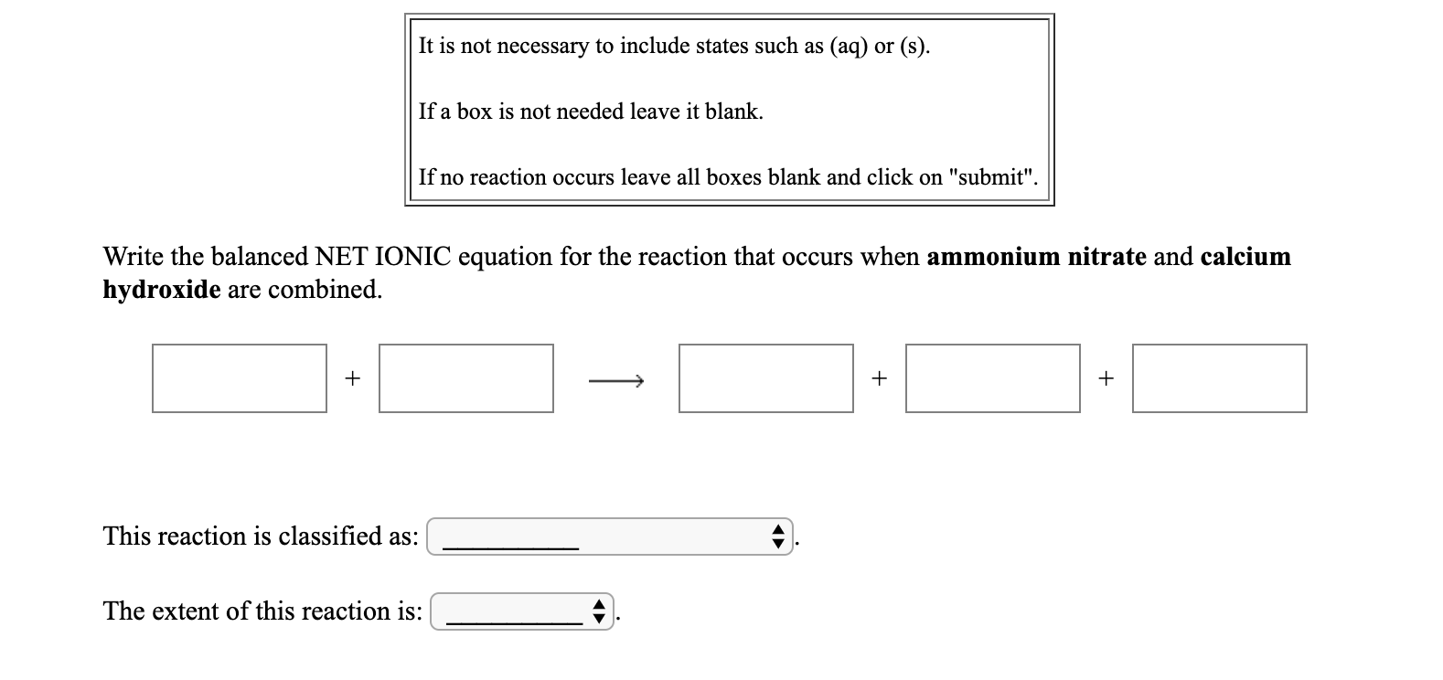 Write the balanced NET IONIC equation for the | Chegg.com