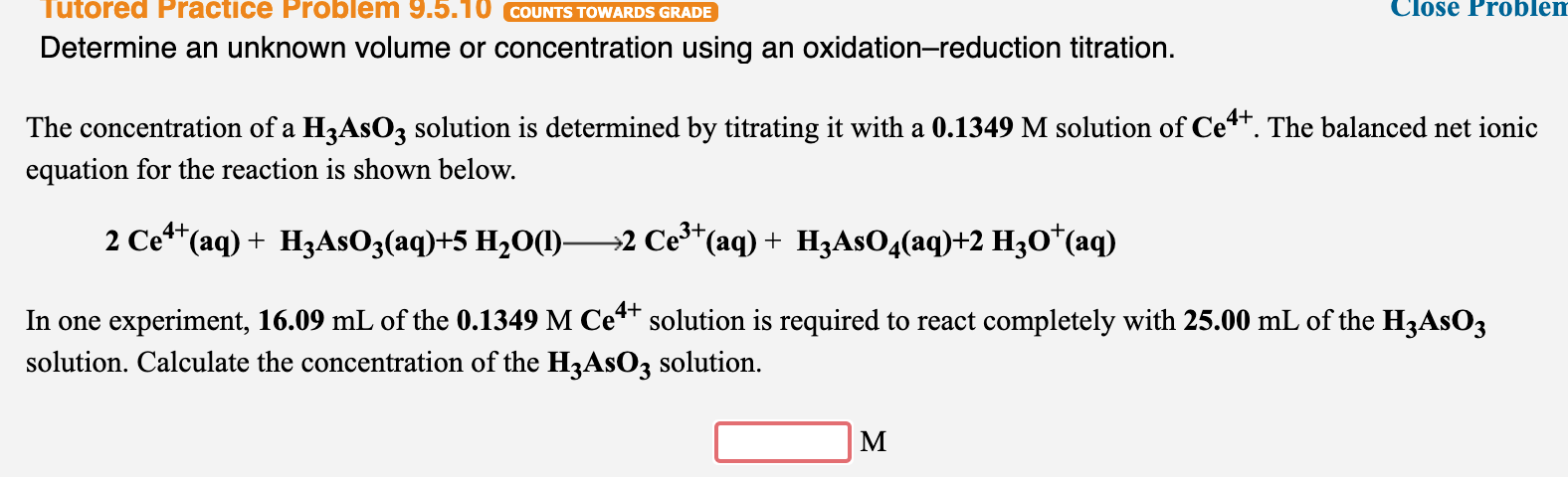 Solved Close Problem Tutored Practice Problem 9.5.9 COUNTS | Chegg.com