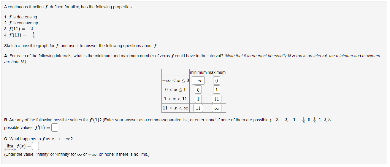 Solved (2.5 ﻿p8)A continuous function f, ﻿defined for all x, | Chegg.com