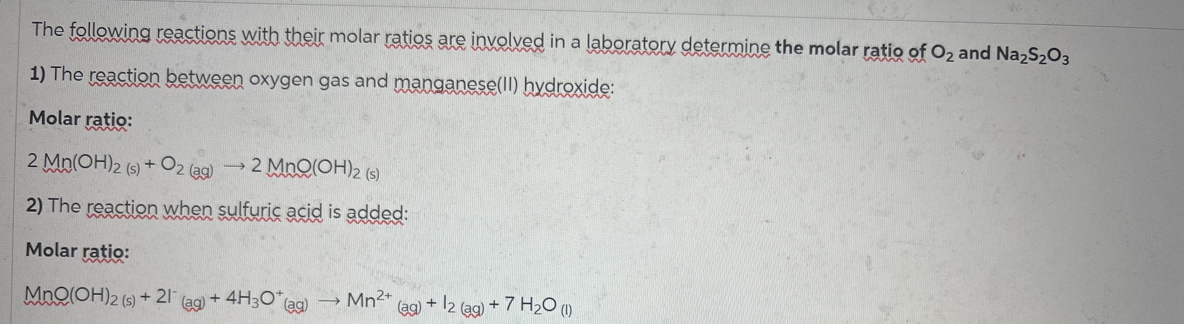 Solved Give me an example how can I calculate the oxygen | Chegg.com