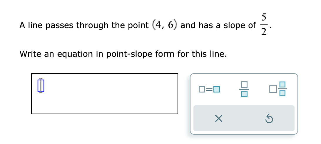 Solved A line passes through the point (4,6) and has a slope | Chegg.com