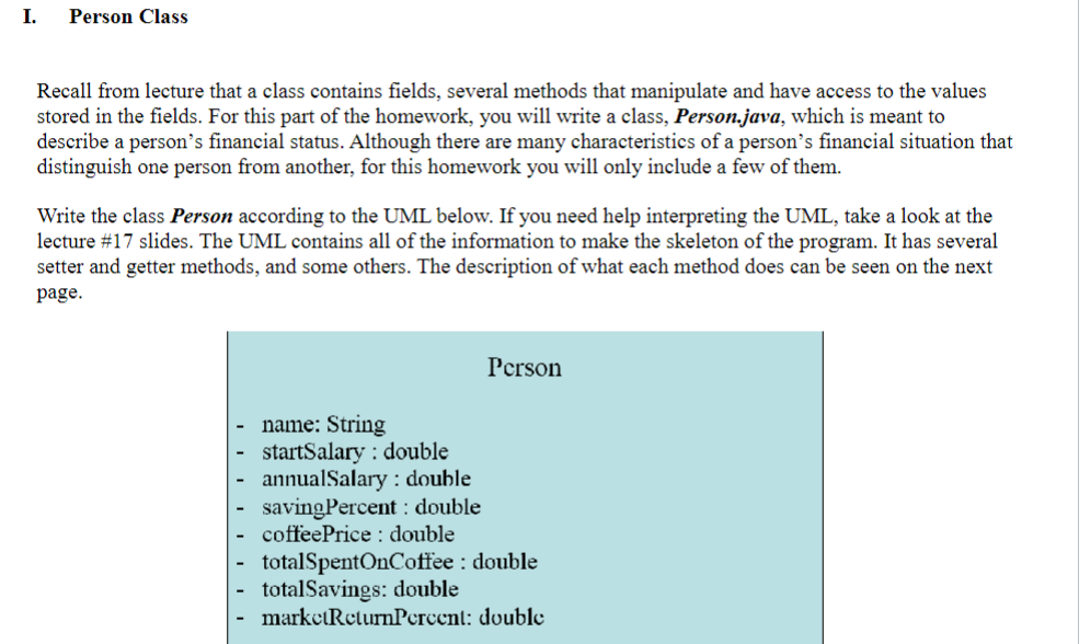Solved Recall from lecture that a class contains fields, | Chegg.com