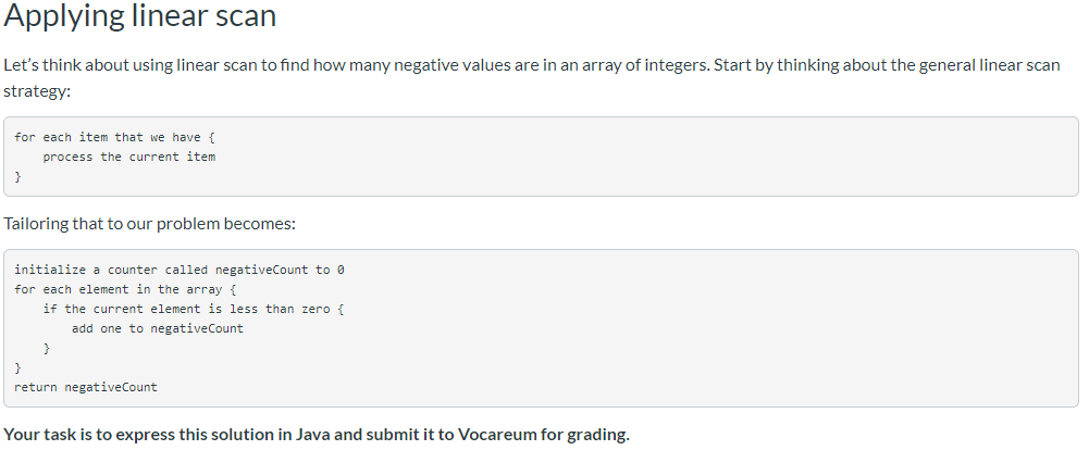 Solved Applying linear scan Let's think about using linear | Chegg.com