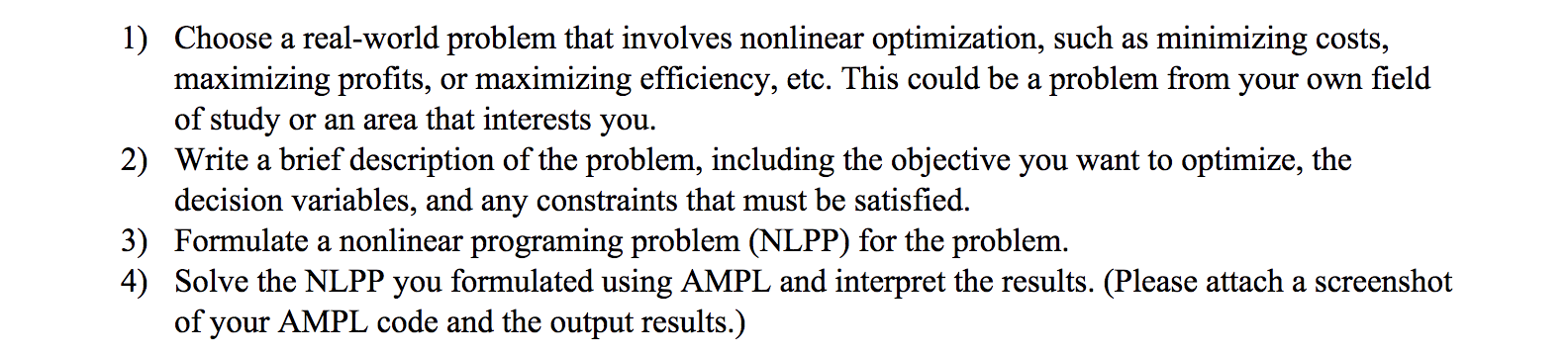 Solved 1) Choose a real-world problem that involves | Chegg.com