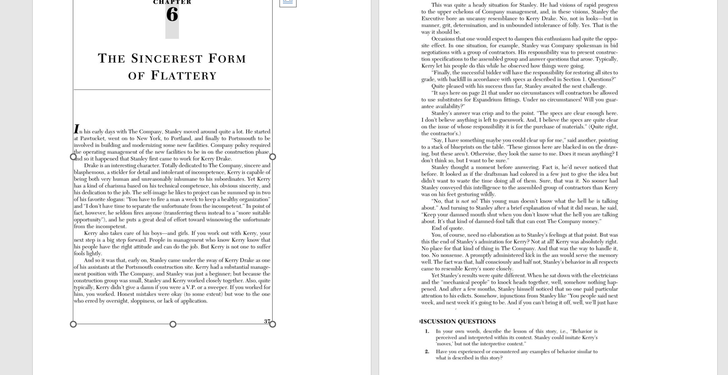 write summary of chapter 6 The Sincerest Form of | Chegg.com