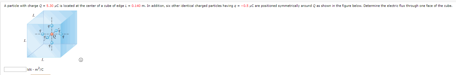 Solved A particle with charge Q = 5.30 uC is located at the | Chegg.com