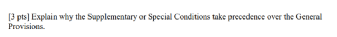 Solved [3 pts] Explain why the Supplementary or Special | Chegg.com