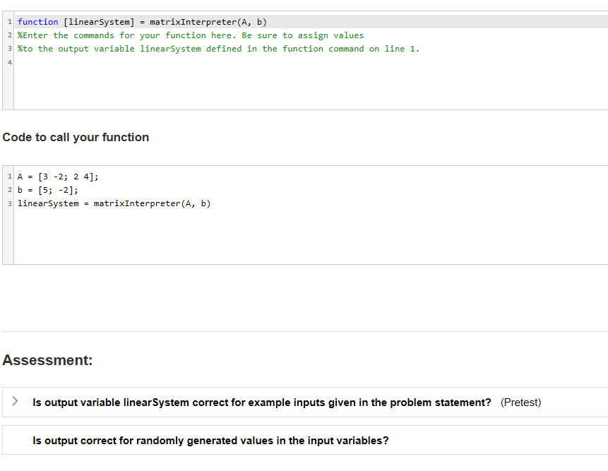 Solved Matrix Notation Interpreter (matrix elements to cell | Chegg.com